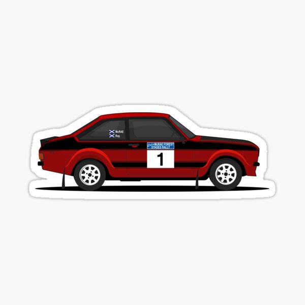 "Ford Escort" Sticker by AutomotiveArt | Redbubble