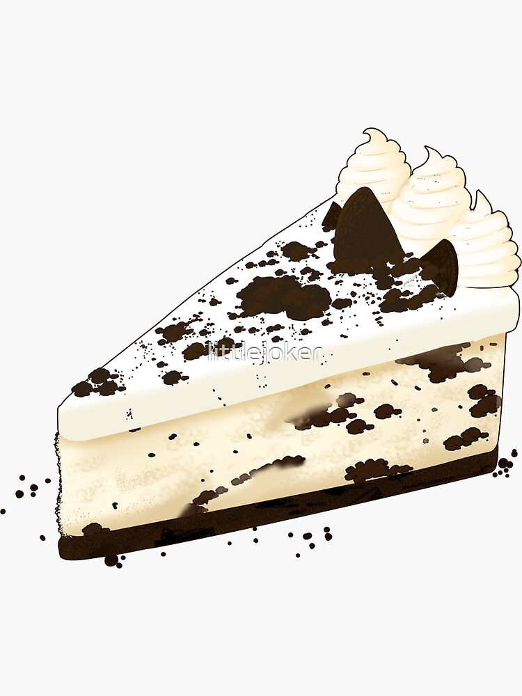 "Cookies and cream cheesecake " Sticker for Sale by littlejoker | Redbubble