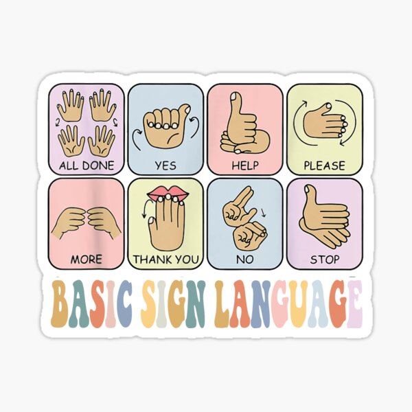 "Basic Sign Language Speech Language Pathologist aac sped teacher ...