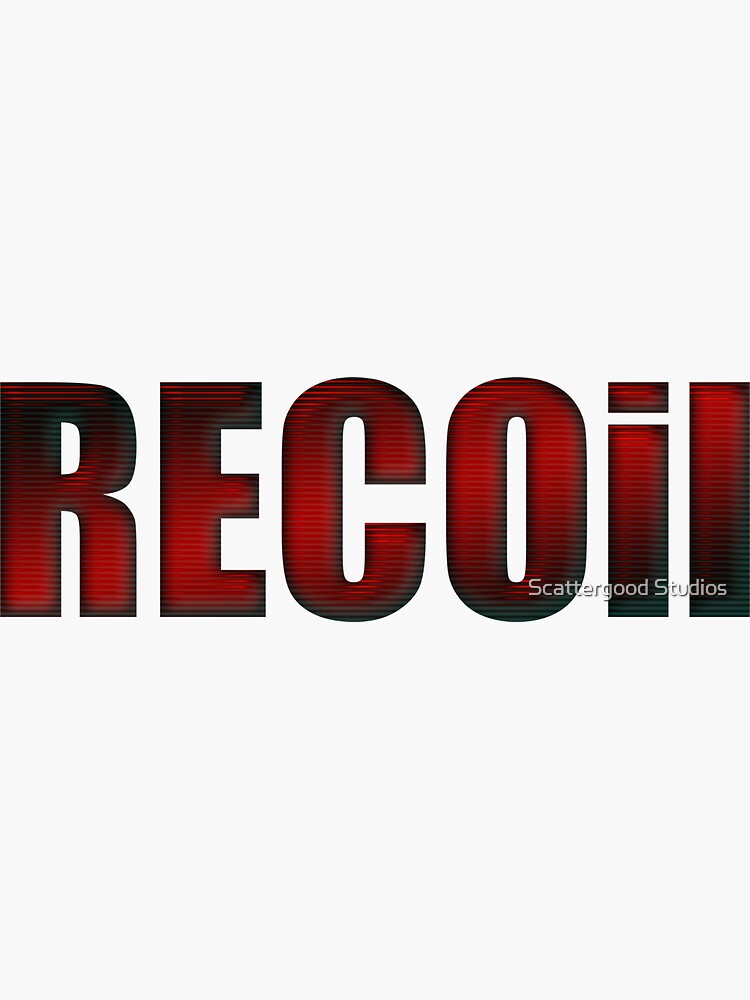 "Recoil Game Logo" Sticker for Sale by ScattergoodIO | Redbubble