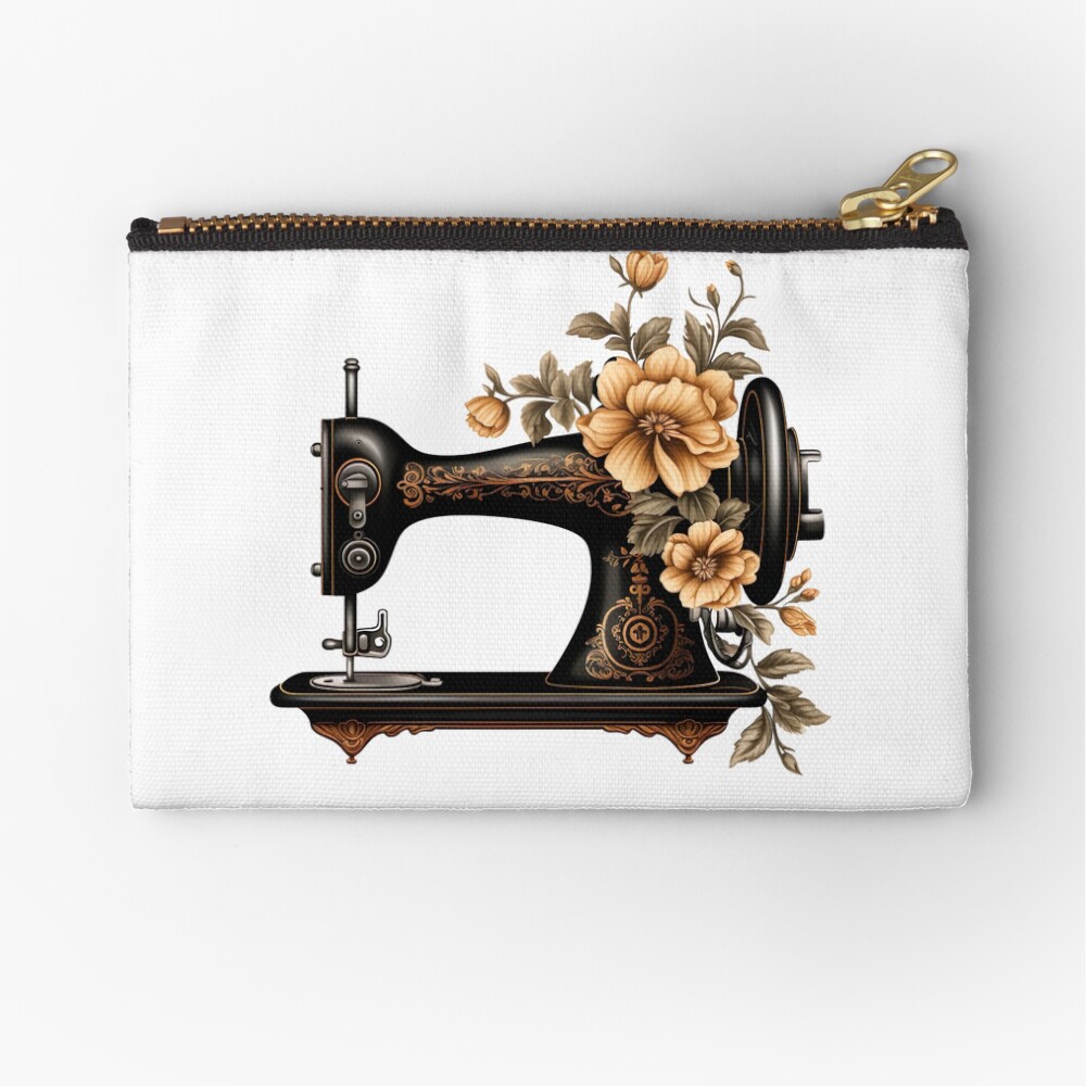 "Vintage Sewing Machine" Sticker by YumeeCraft | Redbubble