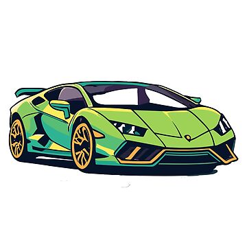 Poster for Sale mit "Lamborghini Revuelto – Cartoon-Design" von PoppinDesigner | Redbubble