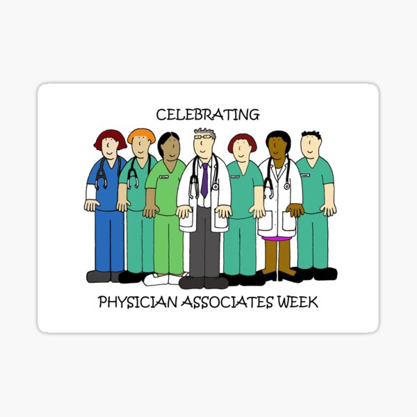"Celebrating Physician Associates Week " Sticker for Sale by KateTaylor ...
