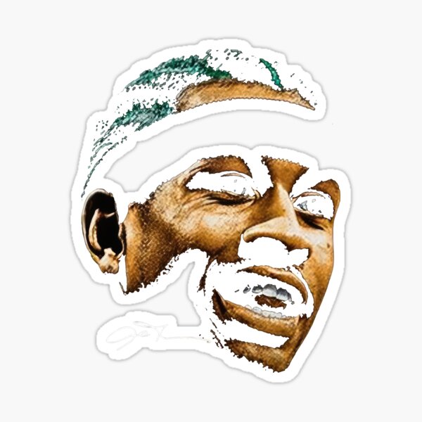 "Allen Iverson Face" Sticker for Sale by gissellealto | Redbubble