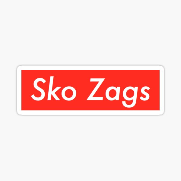 "Sko Zags Sticker" Sticker by patriceysabel | Redbubble