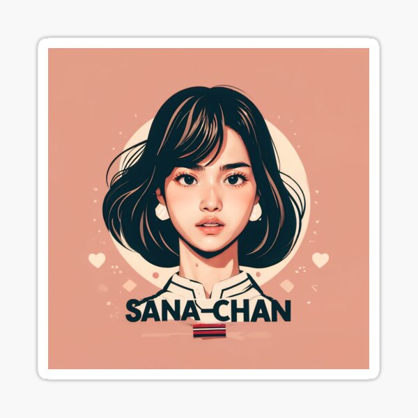 "twice - sana logo" Sticker for Sale by theultrafan | Redbubble