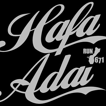 "Guam RUN 671 Hafa Adai grey" Sticker for Sale by RUN671GUAM | Redbubble