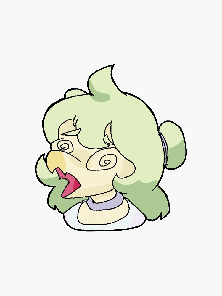 "Stella confused" Sticker by PomkesitArt | Redbubble