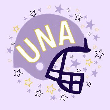 "UNA football" Sticker for Sale by elliebass | Redbubble