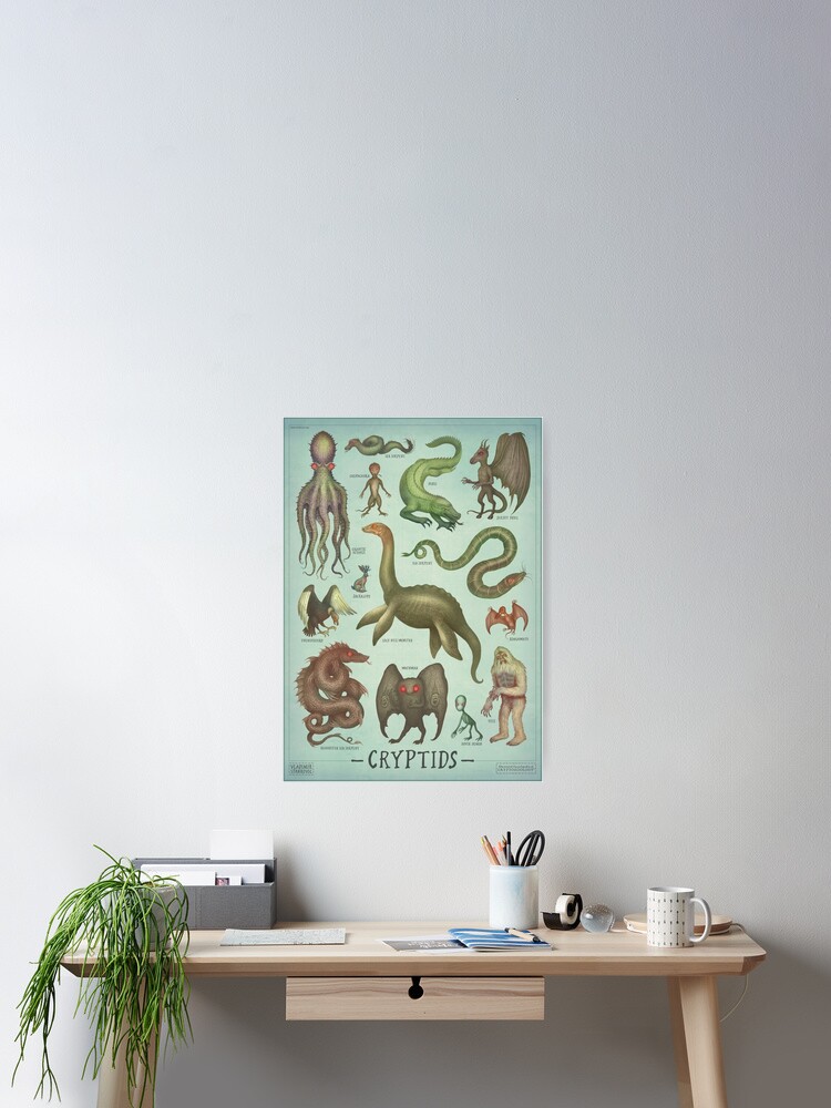 "Cryptids - Cryptozoology species" Poster for Sale by vladimirsart | Redbubble