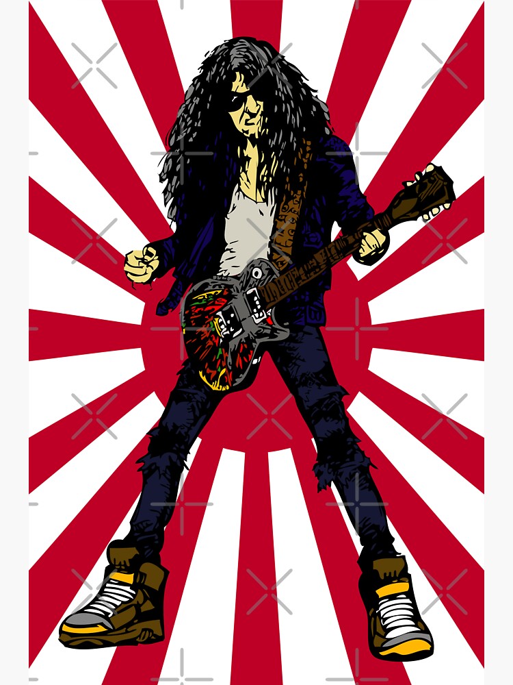 "Rocker with rising sun " Sticker for Sale by metalcharisma | Redbubble