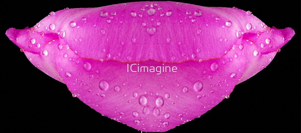 "Pink Two lips " by ICimagine | Redbubble
