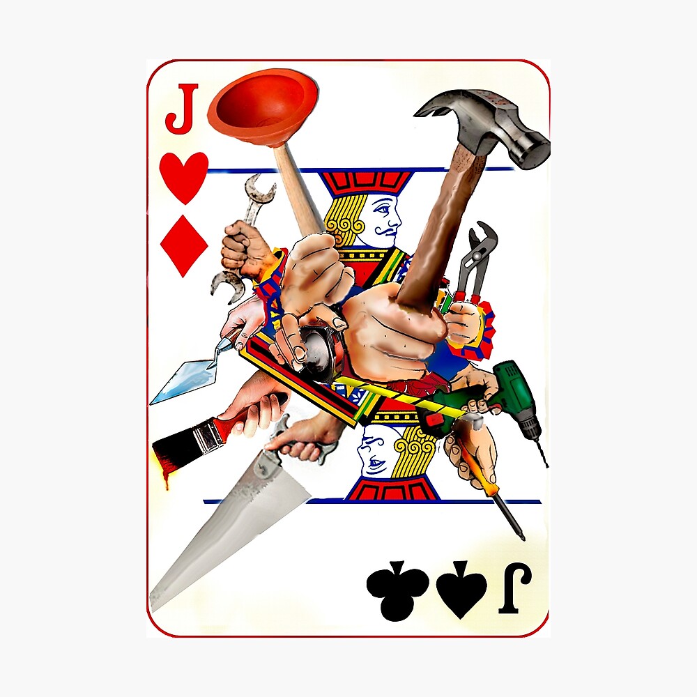 Jack Of All Trades Card Jack All Trades Card Stock Illustrations