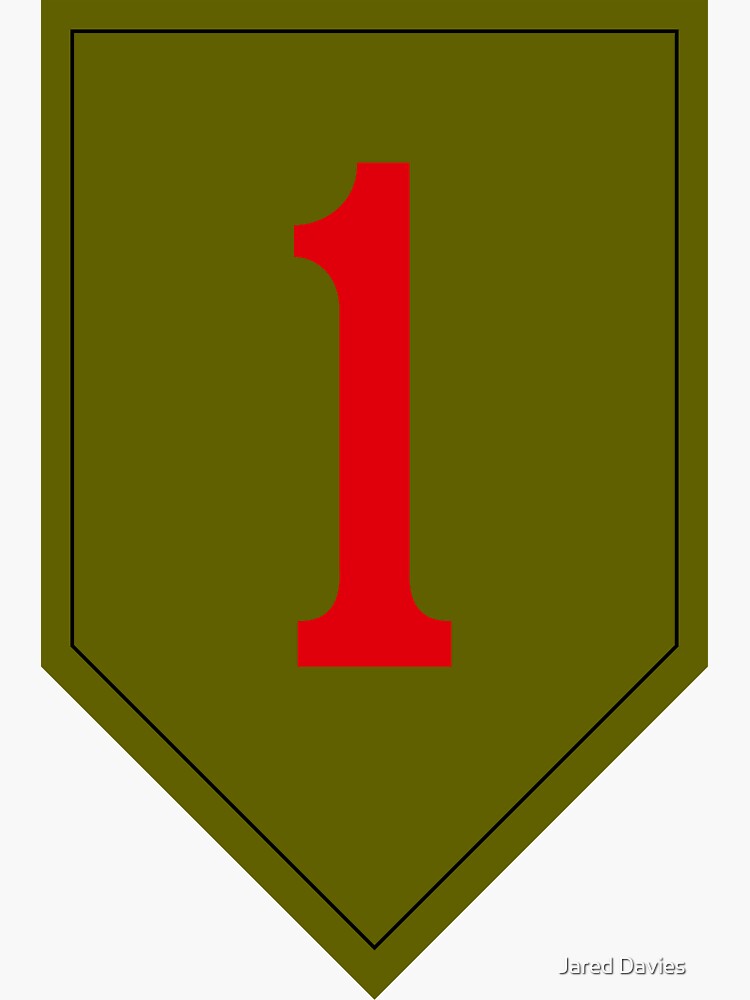 "1st Infantry Division" Sticker for Sale by MilitaryCandA | Redbubble