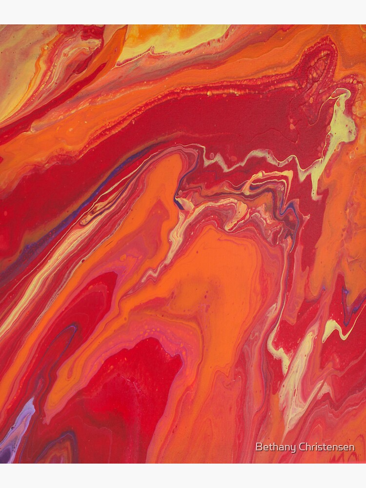 "Sunset Geode Acrylic Painting" Sticker for Sale by bechrist | Redbubble