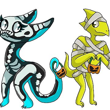 "Cyan And Yellow Halloween (Rainbow Friends)" Sticker for Sale by ...