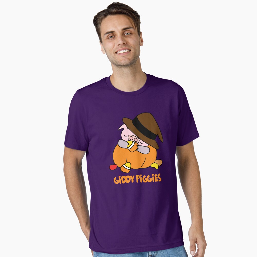 "Giddy Piggies Halloween Wizard and Pumpkin Costume" Sticker for Sale by loopcreations | Redbubble