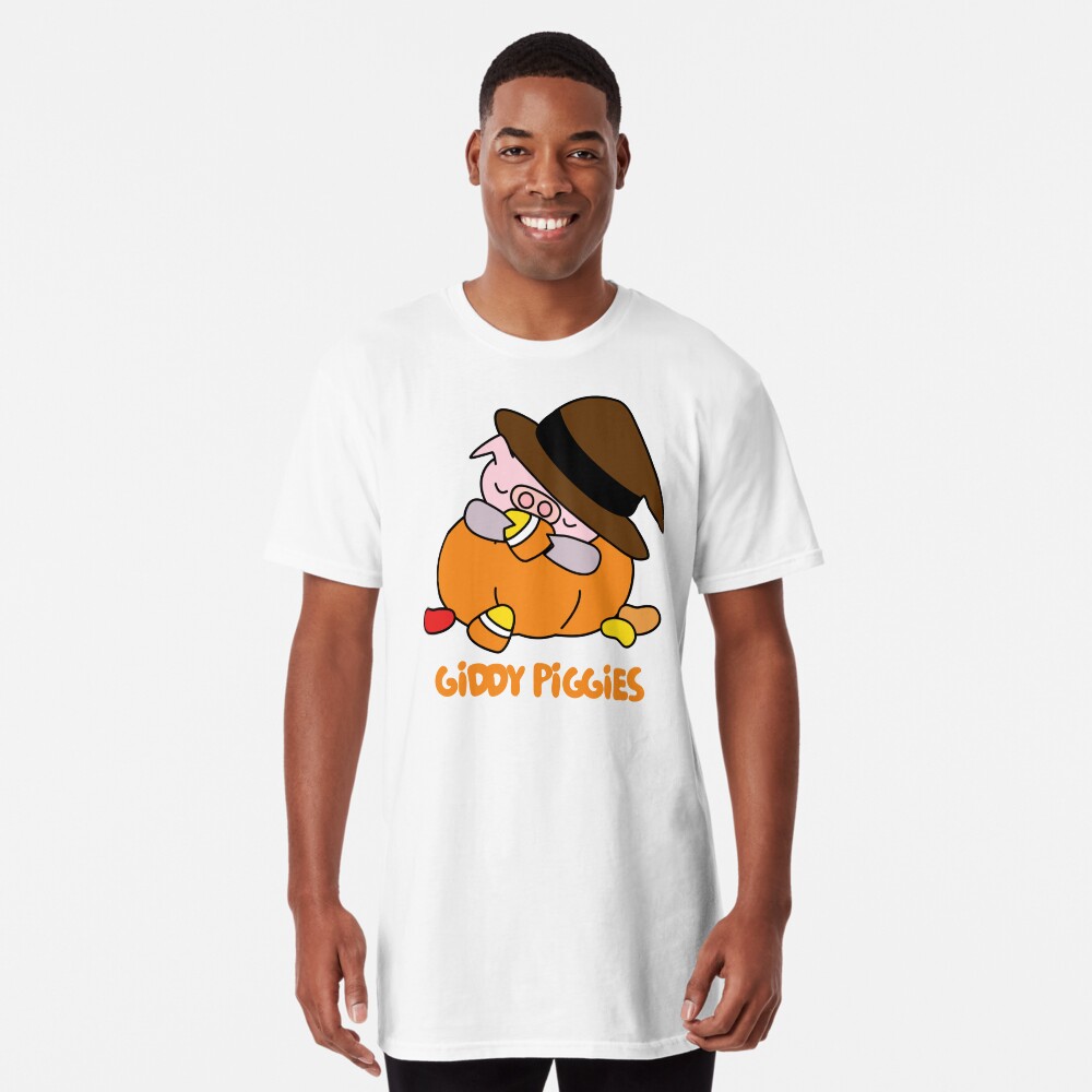 "Giddy Piggies Halloween Wizard and Pumpkin Costume" Sticker for Sale by loopcreations | Redbubble