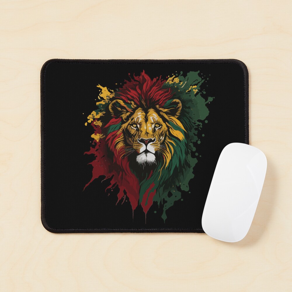 "Rasta Lion Inkblot" Sticker for Sale by reggaeartgifts | Redbubble