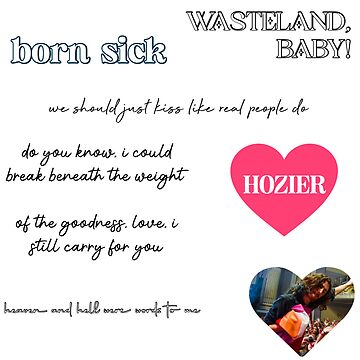 "hozier sticker pack" Sticker for Sale by artbyiman | Redbubble