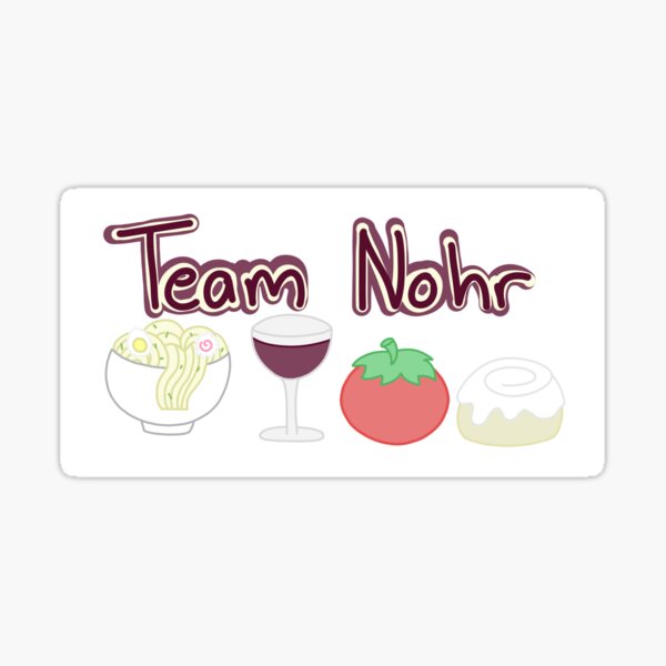 "Team Nohr" Sticker for Sale by shroomsoft | Redbubble