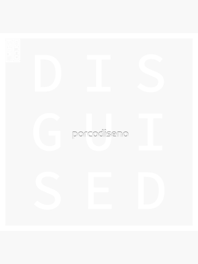 "DISGUISED Define Me Word Simple Classic Square Box" Sticker for Sale ...