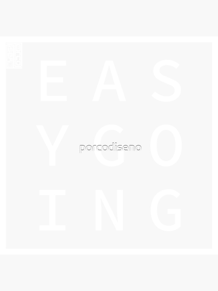 "EASYGOING Define Me Word Simple Classic Square Box" Sticker for Sale ...