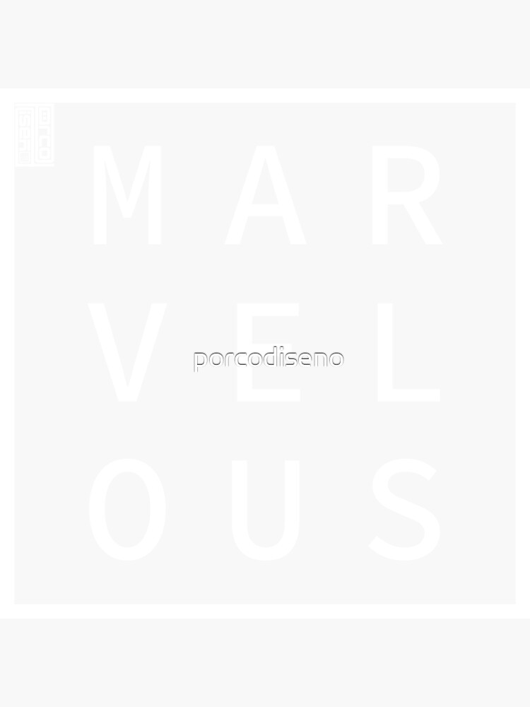 "MARVELOUS Define Me Word Simple Classic Square Box" Sticker for Sale ...