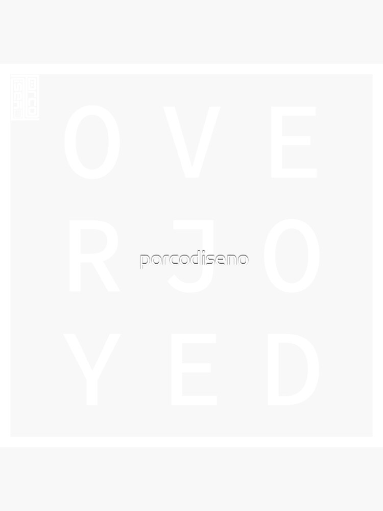 "OVERJOYED Define Me Word Simple Classic Square Box" Sticker by ...