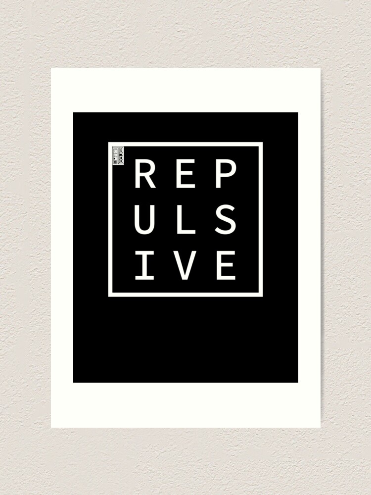 "REPULSIVE Define Me Word Simple Classic Square Box" Art Print for Sale ...