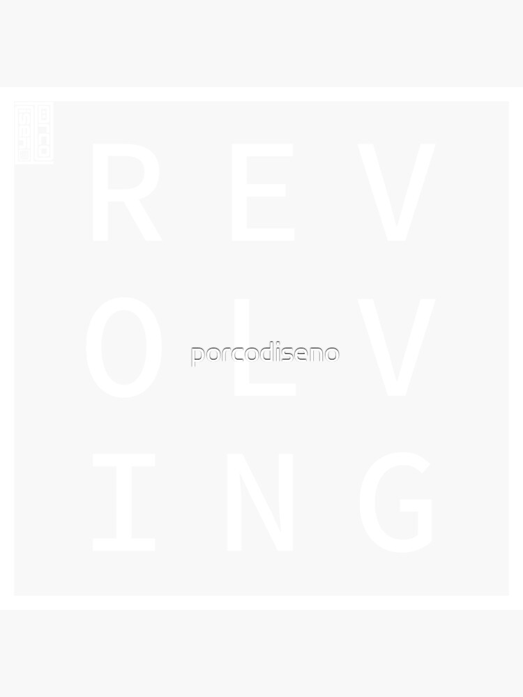 "REVOLVING Define Me Word Simple Classic Square Box" Sticker for Sale ...