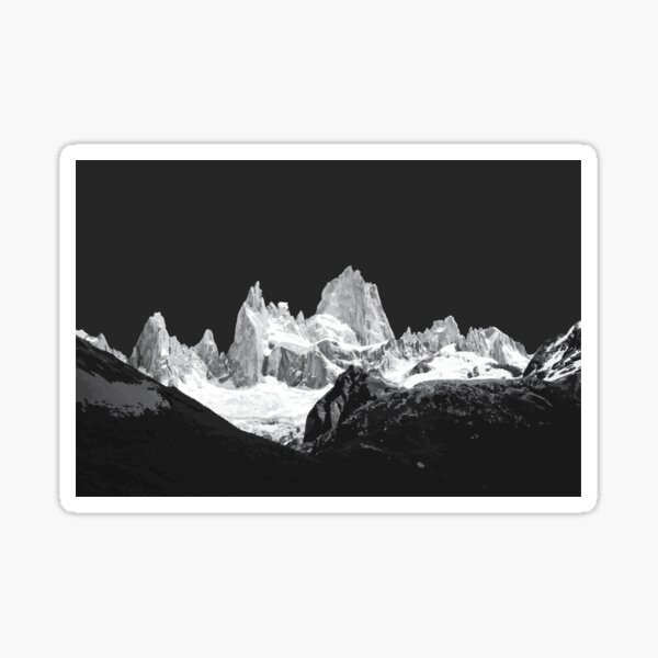 "Patagonia Fitzroy Ridge" Sticker by JCampbellDesign | Redbubble