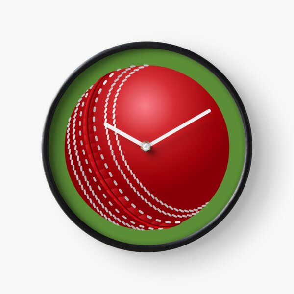 "Cricket Ball" Clock for Sale by surreal77 | Redbubble