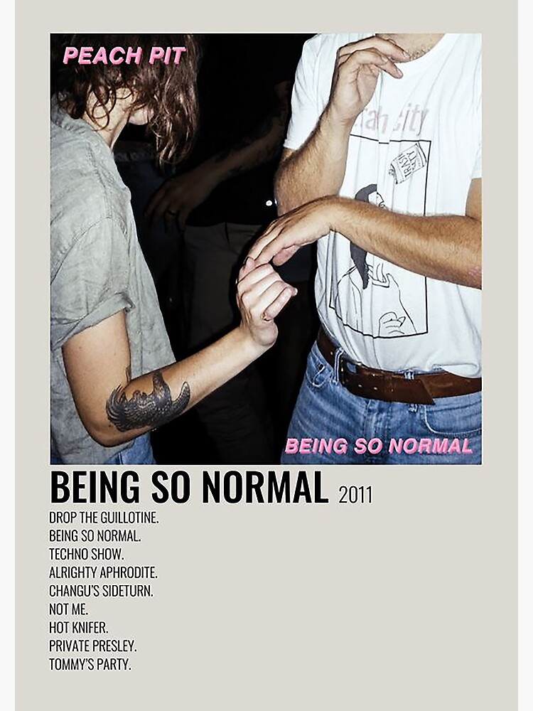 "Being So Normal Tracklist" Poster for Sale by celoneyboureen | Redbubble