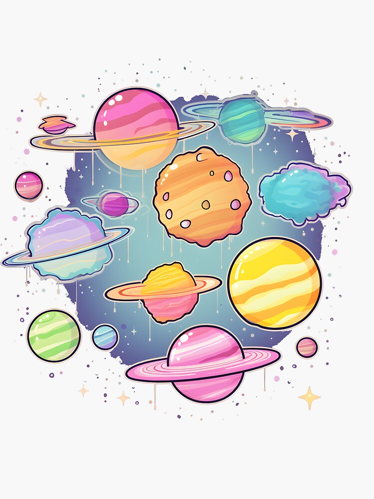 "Planets Solar System" Sticker for Sale by Nickyayee | Redbubble