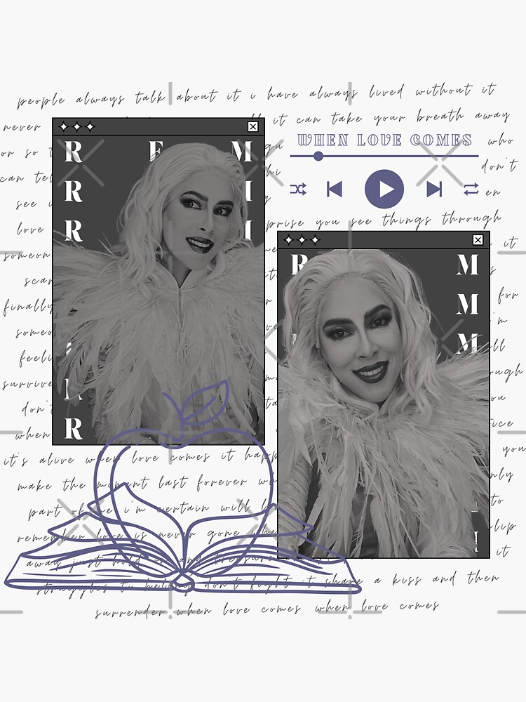 "REM: 'When Love Comes' (Aimie Atkinson) design" Sticker for Sale by ...