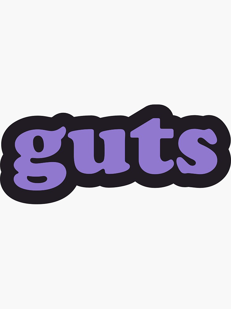 "guts" Sticker for Sale by Aesthetic Crew | Redbubble