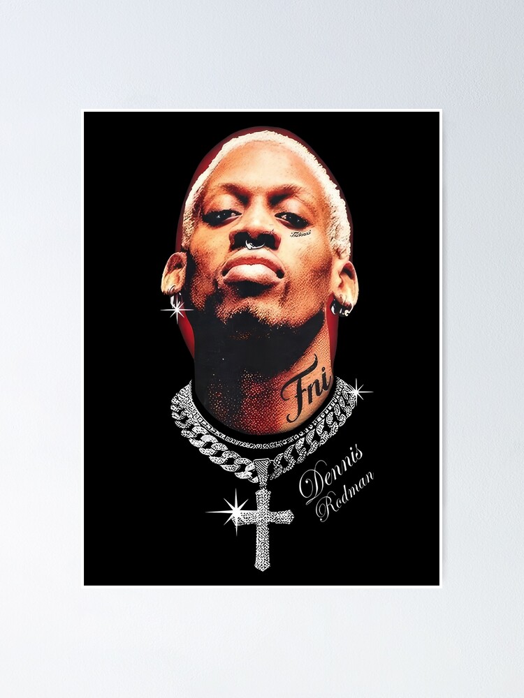 "Dennis Rodman Style Face" Poster for Sale by theodorexshal | Redbubble