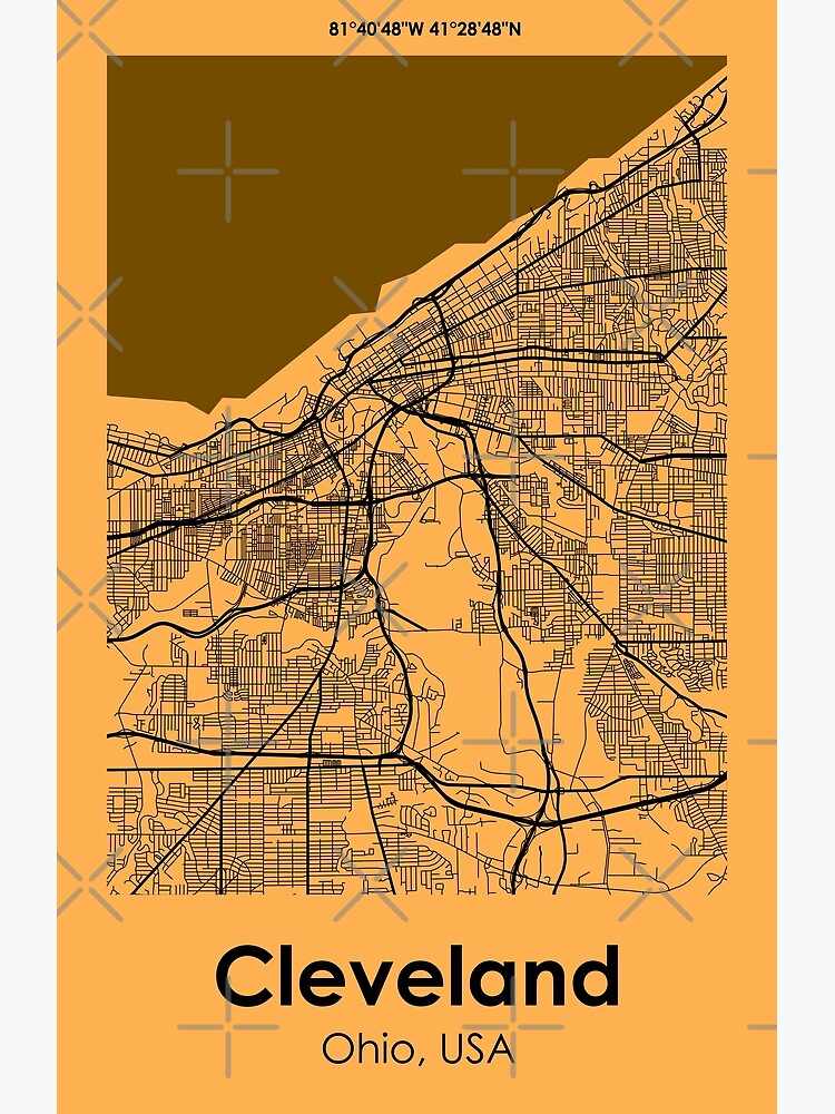 Cleveland Ohio Road Map