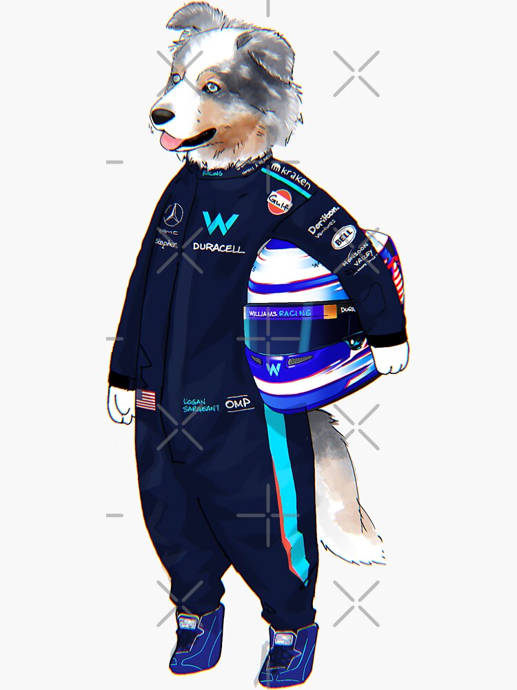 "F12023 Williams Logan Sargeant" Sticker for Sale by helcchi | Redbubble