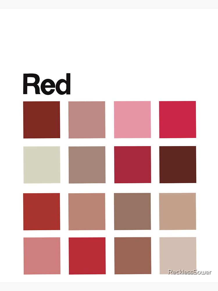 "Taylor Swift Red Era Color Palette " Sticker for Sale by RecklessSower ...