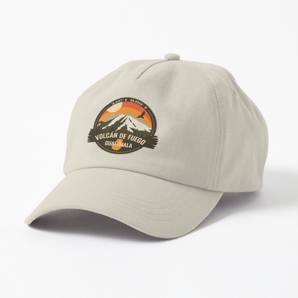 "Volcán de Fuego Volcano Guatemala Volcanic Eruption Retro Vintage Badge" Sticker for Sale by ...
