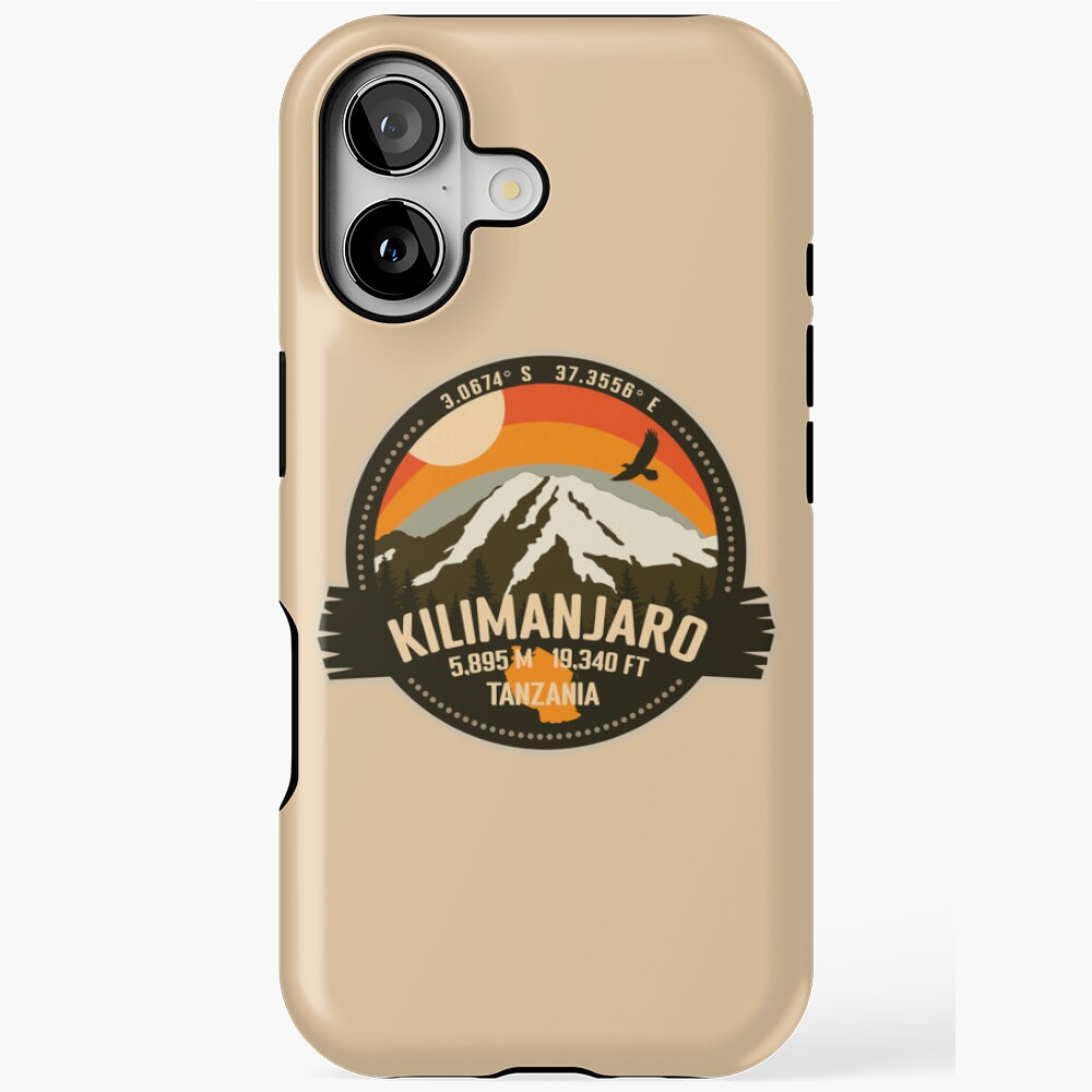 "Mt Kilimanjaro Tanzania, Africa - Summit Mountain Trekking Retro Badge" Sticker for Sale by ...