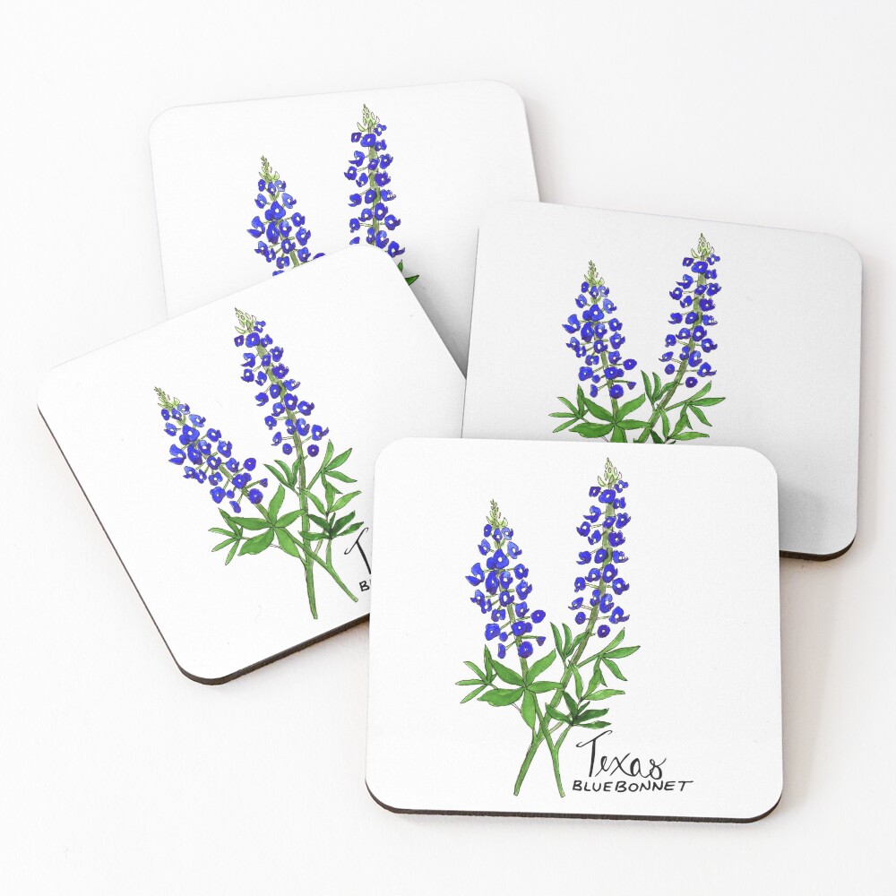 "State Flower: Texas - Bluebonnet" Sticker for Sale by Kailey Rinder ...