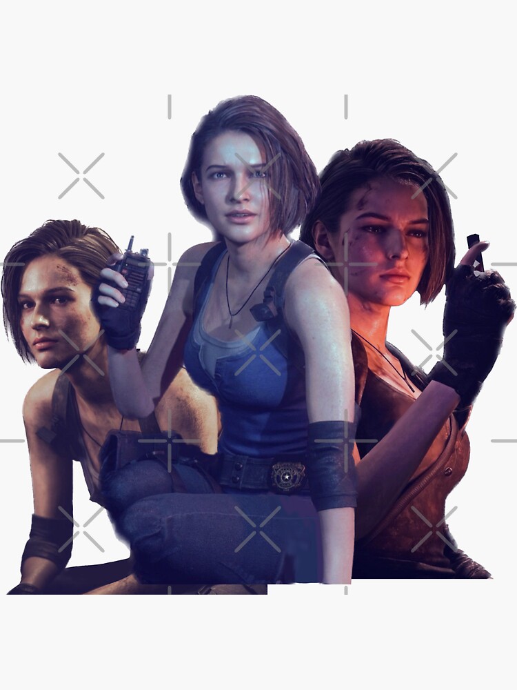 "Trio Jill Valentine resident evil without inscription sticker" Sticker ...