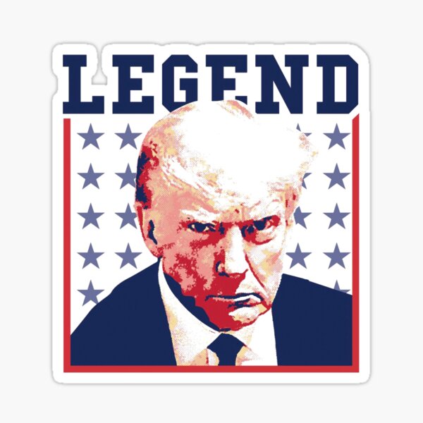 "Donald J Trump LEGEND 2024" Sticker for Sale by gt4shopmode | Redbubble