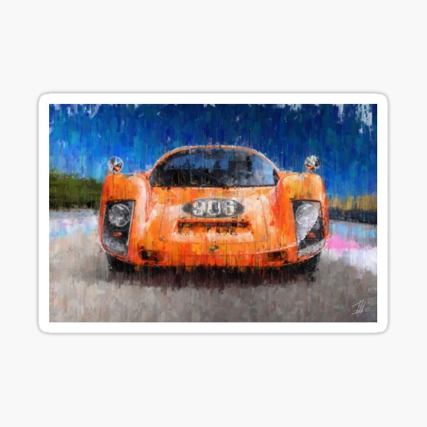 "Porsche 906 Orange" Sticker for Sale by theodordecker | Redbubble