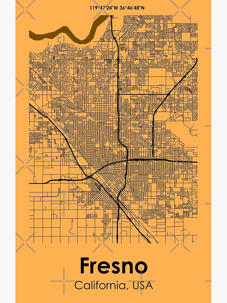 Fresno Map Of California