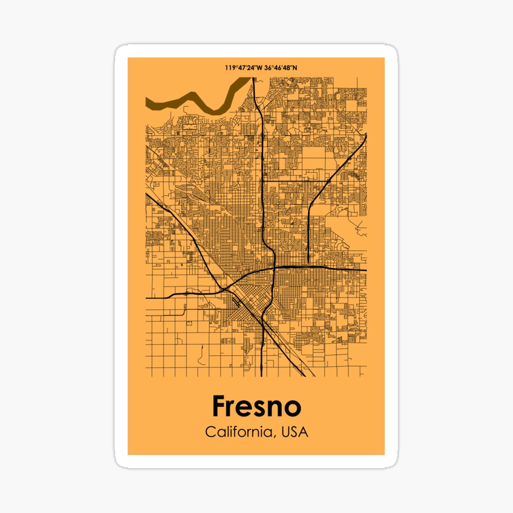 Map Of California Fresno