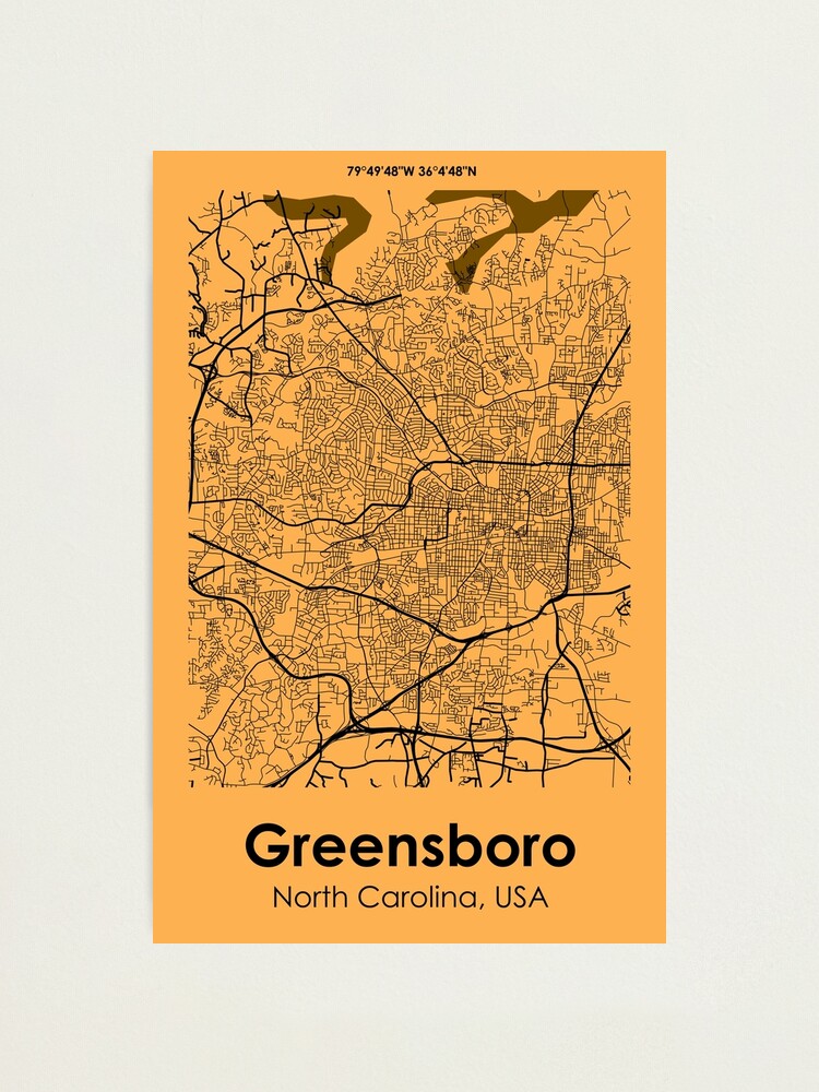 Greensboro North Carolina Road Map